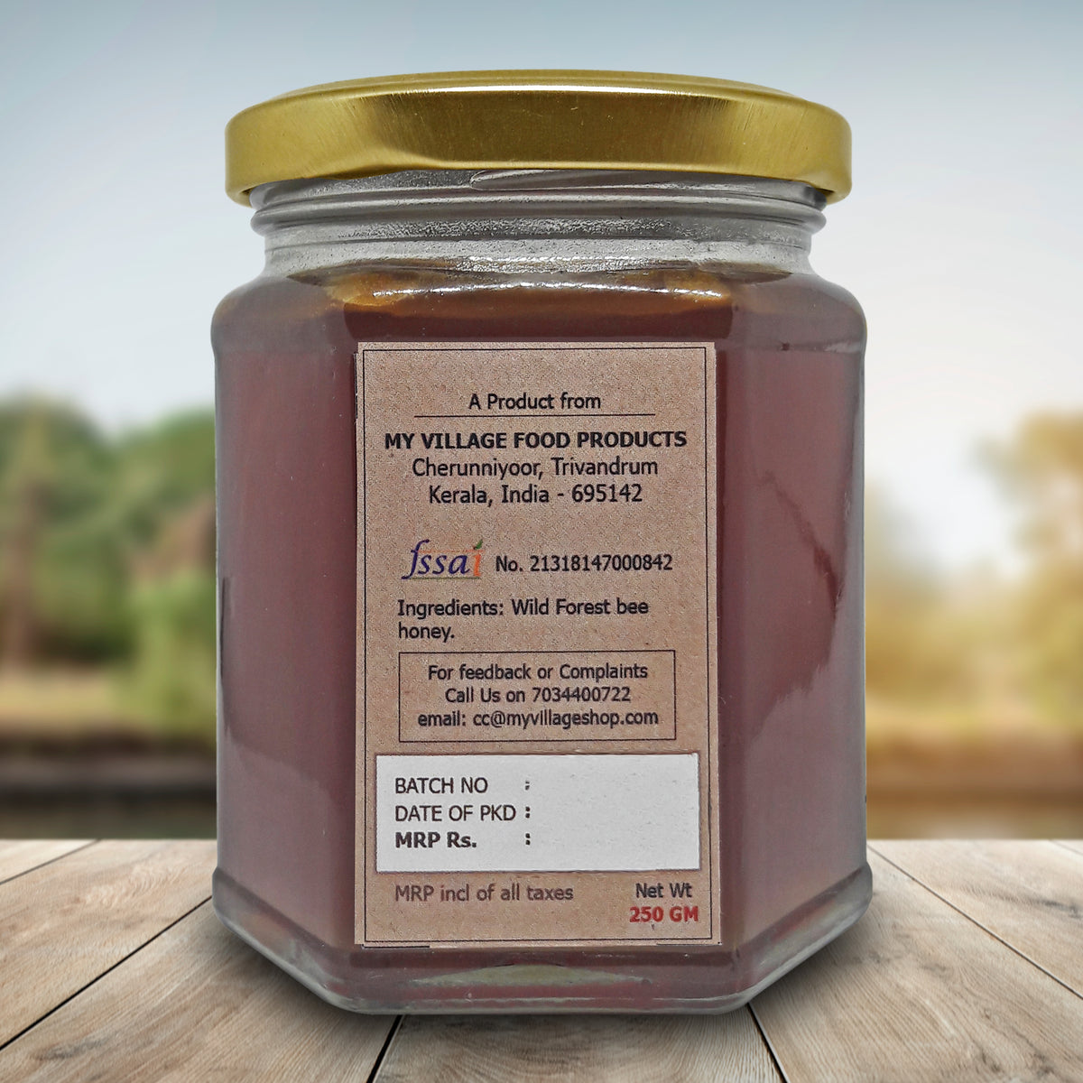 Wild Kerala Honey (Wayanad Forest), 250g – MyVillageShop.com